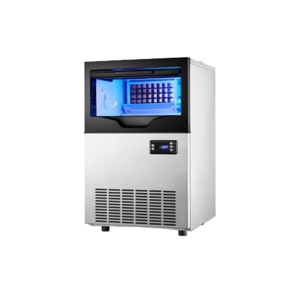 Quality BLG CE Certificate Under Counter Commercial 50kg Cube Ice Machine With 8kg Storage Bin and Automatic Cleaning, Plug Customizable for sale