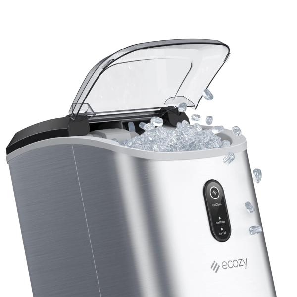 Quality BLG Commercial Electric Ice Maker Machine 17KG Daily Chewing Ice 33lbs Cube Storage Capacity Nugget Ice for Restaurant Home Use for sale