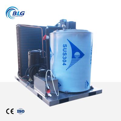 China BLG High Quality Energy-efficient Stainless Steel Air-cooled 1.5Ton Automatic Flake Ice Machine for Concrete Cooling Industrial for sale