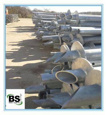 China Quickly Installed Round Shaft Helical Anchors/Piles/Piers for sale
