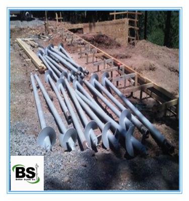 China galvanized  ground screw pile and anchor for project wooden house for sale