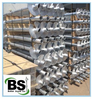 China Round Shaft Helical Earth Screw Anchor for Solar Mounting System for sale