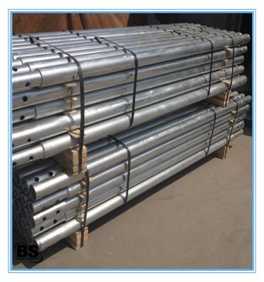 China 2 7/8 or 3 inch round helical pier with helix plate for building foundation repair for sale