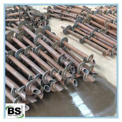 China with helical brackets and anchor coupling helical screw piles for sale