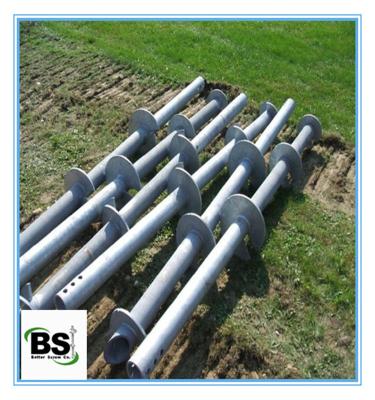 China Do not need frequently maintenance round shaft helical piles for sale