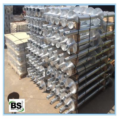 China 3 inch round helical pile with three helix for America for sale
