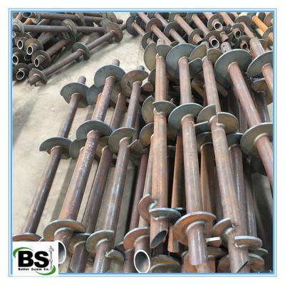 China Environmentally Friendly Marine Embedment round shaft screw piles for sale