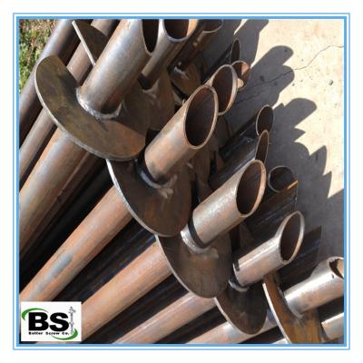 China street lamp or parking light poles round shaft helical piles for sale