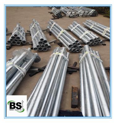 China support high-tension cable round shaft helix screw anchor for sale