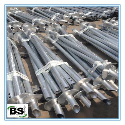 China ASTM A36 hot rolled plate round shaft helical piers for sale