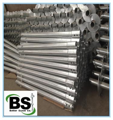 China galvanized foundation ground  helical piers for sale