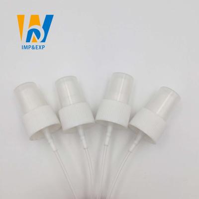 China 24/410 28/410 de cabeça fina da bomba do pulverizador da névoa nos PP com nervuras finos pretos ou brancos conservados em estoque à venda