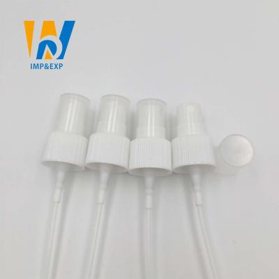 China 24/410 28/410 de cabeça fina da bomba do pulverizador da névoa nos PP com nervuras finos pretos ou brancos conservados em estoque à venda