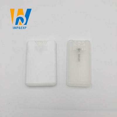Китай Кредитная карточка прямоугольника Refillable противобактериологическая формирует тонкое дезинфицирующее средство руки распыляет брызги бутылки 20ml 15ml продается