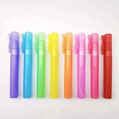 China 10ml New Arrival Many Colors Atomizer Plastic Perfume Spray Bottle Perfume Pen With Clip Cap for sale