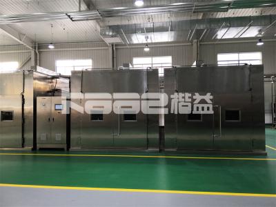 Cina Forno per asciugatura alimentare a gas automatico a più strati convogliatore a maglia cintura asciugatrice tunnel macchina per frutta e verdura in vendita