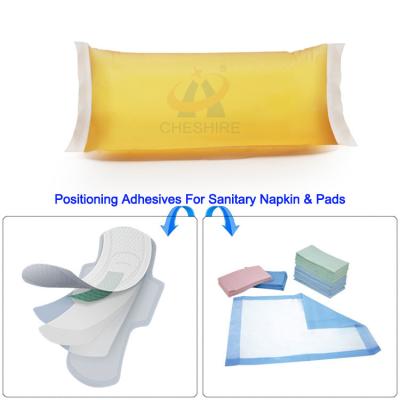 China Hot Melt Adhesive Pillow Package Hot Melt Pressure Sensitive Adhesive Positioning Adhesive For Nursing Pad for sale