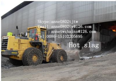 China mining otr tire chains 13.5-25 wheel loader tyre protection chains for sale