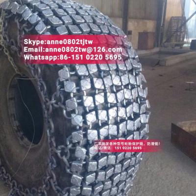 China mining otr tire chains 58/85-57 wheel loader tyre protection chains for sale