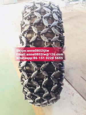 China mining otr tire chains 16/70-20 wheel loader tyre protection chains for sale