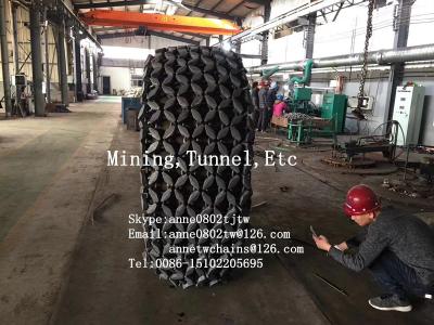 China mining otr tire chains 1200-20 wheel loader tyre protection chains for sale