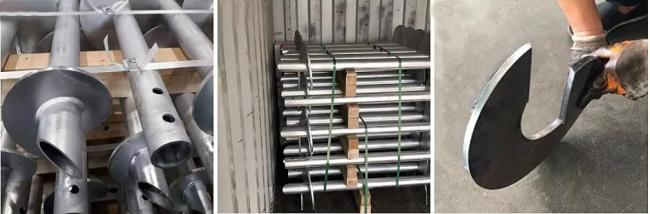 Prefabricated Steel Iron Glavanized Metal Helical Quick Built Anchor Screw Helex Foundation Helical Bolts