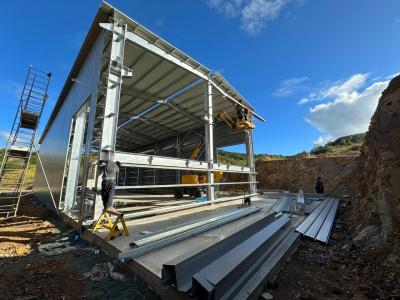 중국 Q355b/Q235b 소재로 제조된 산업용 철강 건물 판매용