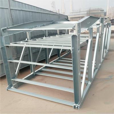 China Cyclone Rated 300km/h Wind Resistant Coastal Steel Shed Metal Building Hot Dip Galvanized Q355B Portal Frame System for sale