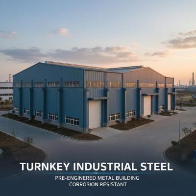 China Turnkey Project Industrial Steel Building Pre-engineered Metal Building Structure Type Corrosion Resistance Designed for Industrial Cases for sale