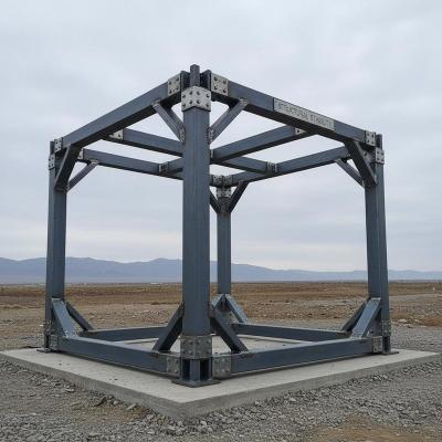 China Angle Steel Knee Brace Industrial Steel Construction Portable Room Designed for Long Lasting Outdoor Structural Stability for sale