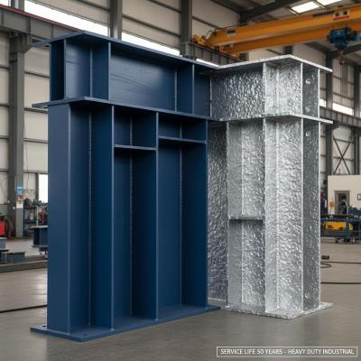 China Painting Or Hot DIP Galvanized Heavy Steel Structure Robust And Long Lasting With Service Life 50 Years Designed For Heavy Duty Industrial for sale