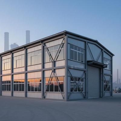 China Customizable Length Steel Structure Building Featuring Aluminum Windows Built to Meet AISC Eurocode GB Standard for Versatile Industrial Usage for sale