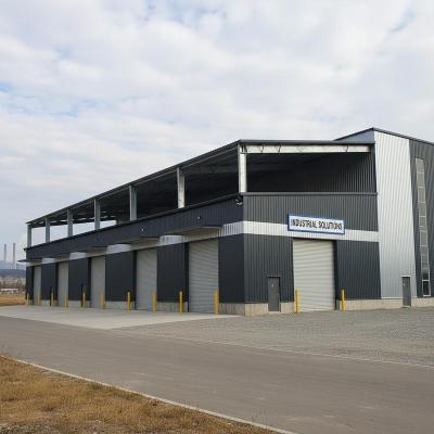China Painted Or Galvanized Metal Industrial Building Tailored According To Clients Enquiry Perfect For Warehousing Manufacturing And Industrial for sale