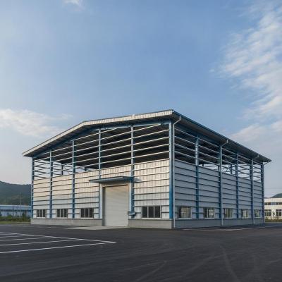 China Single Slope Roof Steel Structure Warehouse Incorporating Z Or C Type Purlin And Main Steel Frame Z Or C Purlin And Storage Building for sale