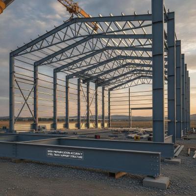China Support Installation Steel Structure Warehouse Equipped With High Prefabrication Accuracy And Steel Truss Support Structure For And Storage for sale