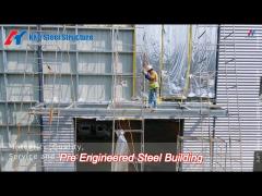 long span peb house construction industrial pre engineering steel building
