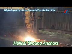 portable solar energy system foundation customization with helix anchors screw pile