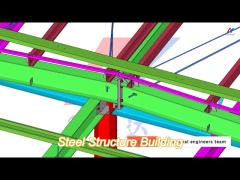 water proofing prefabricated steel structure building factory h section column