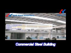 commercial steel building with steel structure frame finished for direct install support fast