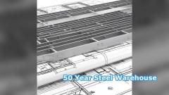 Heavy Duty Steel Structure Warehouse 50 Year Lifespan