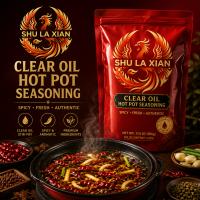 Quality Vegetable Oil Hot Pot Soup Base with 0% Animal Fat, Authentic Sichuan Flavor, for sale