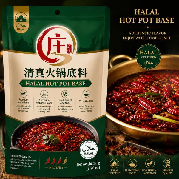 Quality Halal Certified Sichuan Hot Pot Base with Authentic Flavor and Premium Ingredients for sale