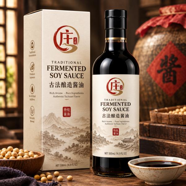 Quality Traditional Fermented Soy Sauce with Rich Aroma and Authentic Chinese Flavor for Versatile Seasoning for sale