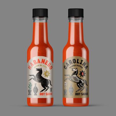 China 2021 Newest 50Ml 330Ml Clear Empty Woozy Hot Sauce Bottle Ketchup Sauce Chili Vinegar Plastic Bottles for sale