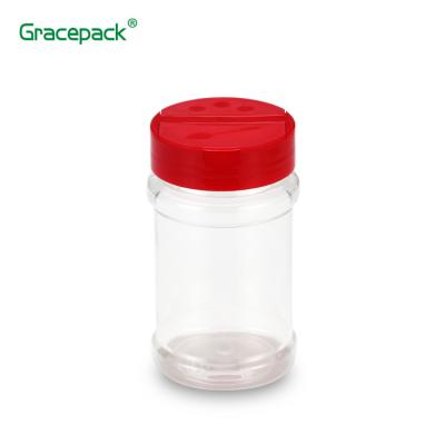China Free sample BPA free food grade fat cute salt container empty flavoring bottle butterfly  pet plastic spice jar, unique spice for sale