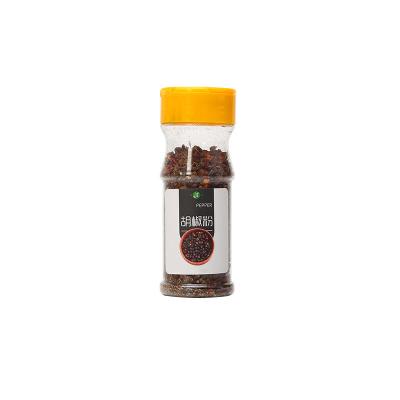 China 500Ml Cheap Round Pet Seasoning Spice Powder Jar Plastic Condiment Bottle Herb Bottles With Flip Top Lids for sale