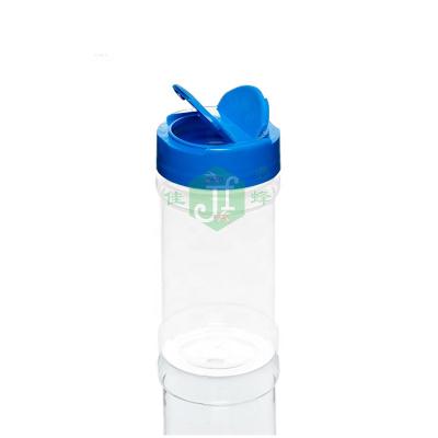 China New 2020 Salt Shaker Empty packaging For Condiment PET Plastic Spice Jar for sale
