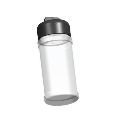 China Disposable Empty Cylinder PCR RPET Plastic Herb And Spice Bottle Jar For Bbq Flavor Seasoning Shaker Bottles for sale