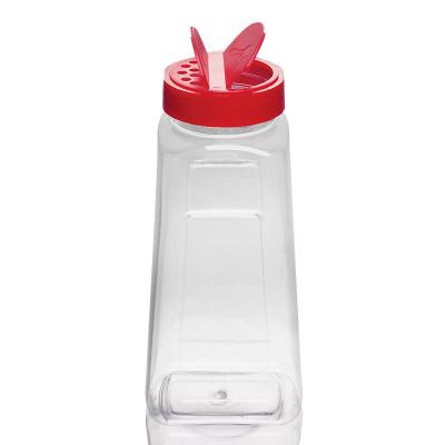 China Empty Plastic Spice Bottle Jars Seasoning Pepper Shaker Bottle packaging With Flip Top Lid for sale