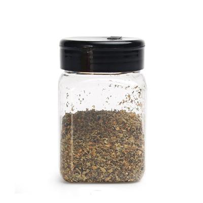 China Hot Sale Empty Kitchen Sea Salt Bottle Pepper Chili Shaker Plastic Spice Jar With Customized Lid for sale